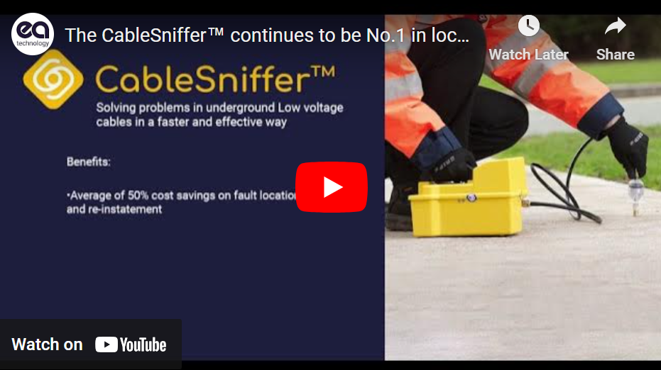 The CableSniffer™ continues to be No.1 in locating faults in underground LV cables fast. | EA ...