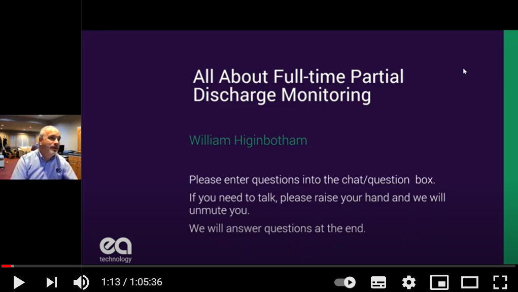 All About Full Time Partial Discharge Monitoring | EA Technology