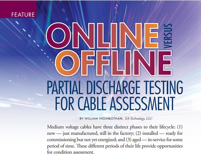 Online vs Offline Cable PD Testing | EA Technology Americas