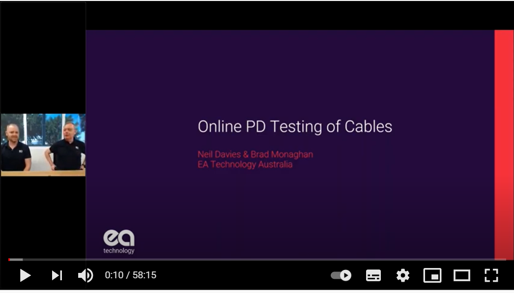 Online Partial Discharge Testing of Cables | EA Technology